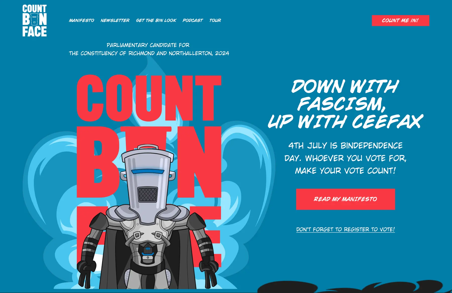 How I Designed A New Website For Comedy Candidate Count Binface Stuff How I Designed A New Website For Comedy Candidate Count Binface Stuff